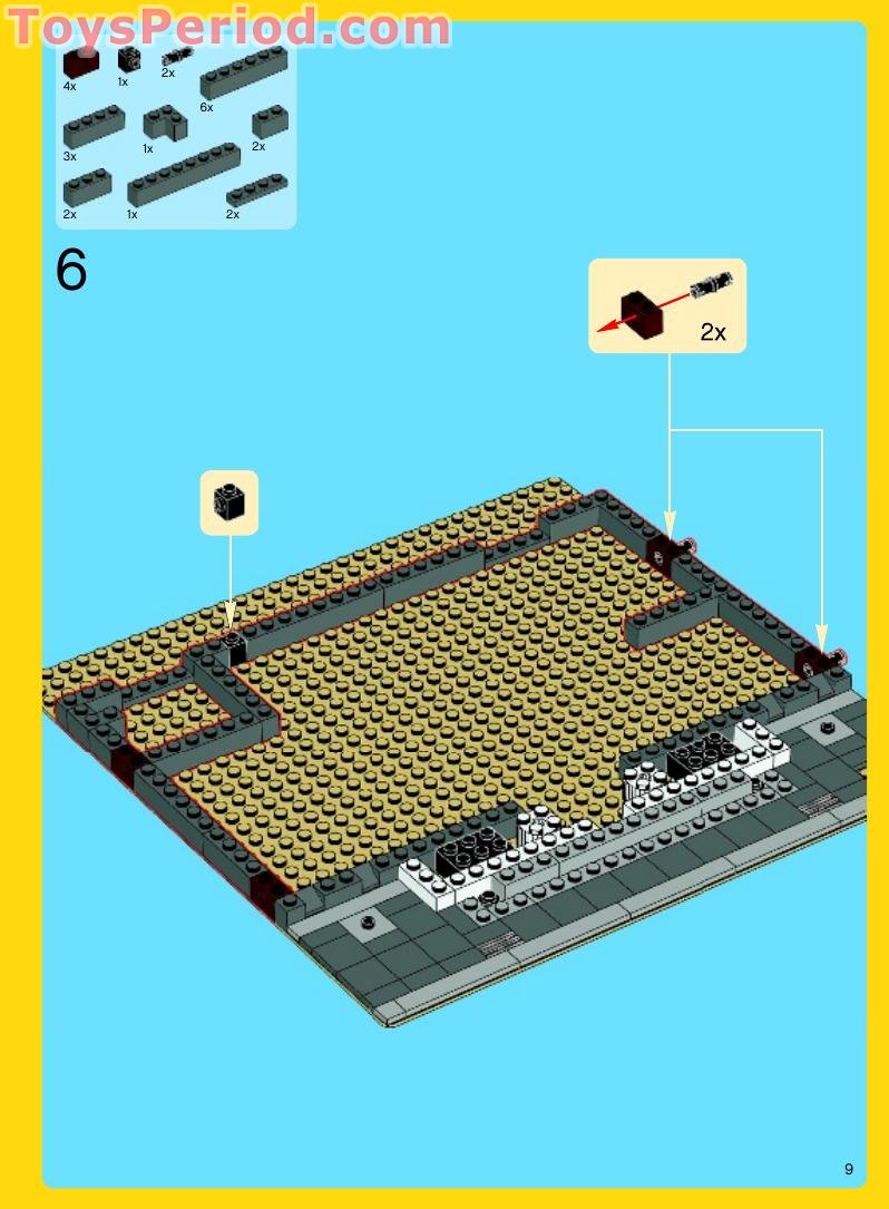 LEGO 10224 Town Hall Instructions and Parts List