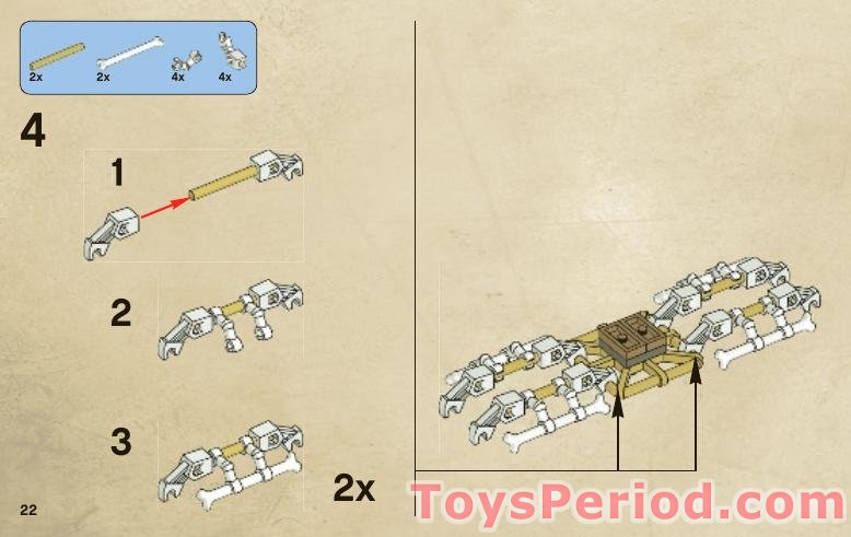 LEGO 4182 The Cannibal Escape Instructions and Parts List