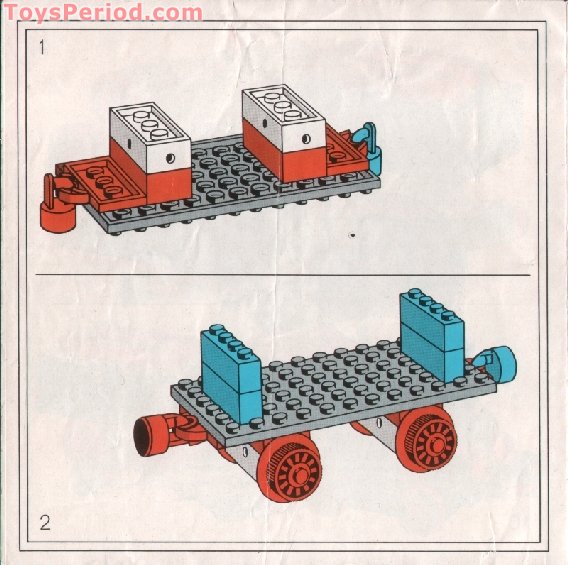 LEGO 120-1 Complete Freight Train Set with Tipper Trucks Instructions ...