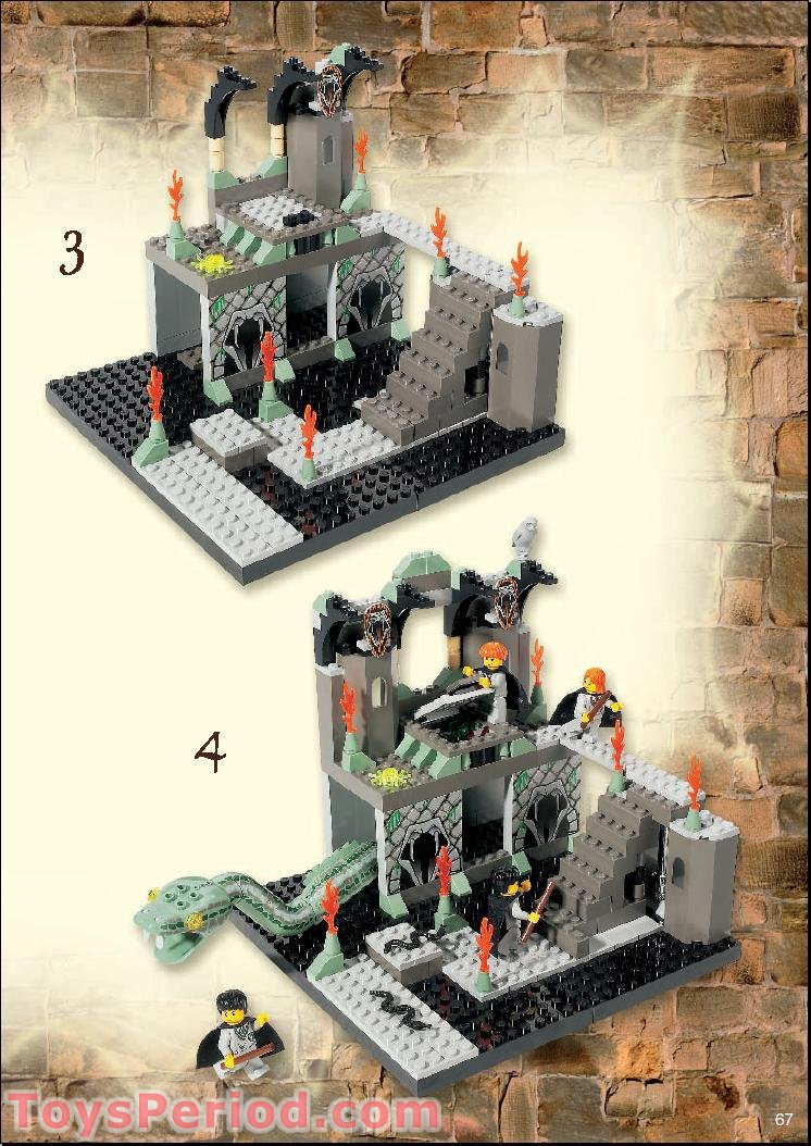 LEGO 4730 Chamber of Secrets Instructions and Parts List