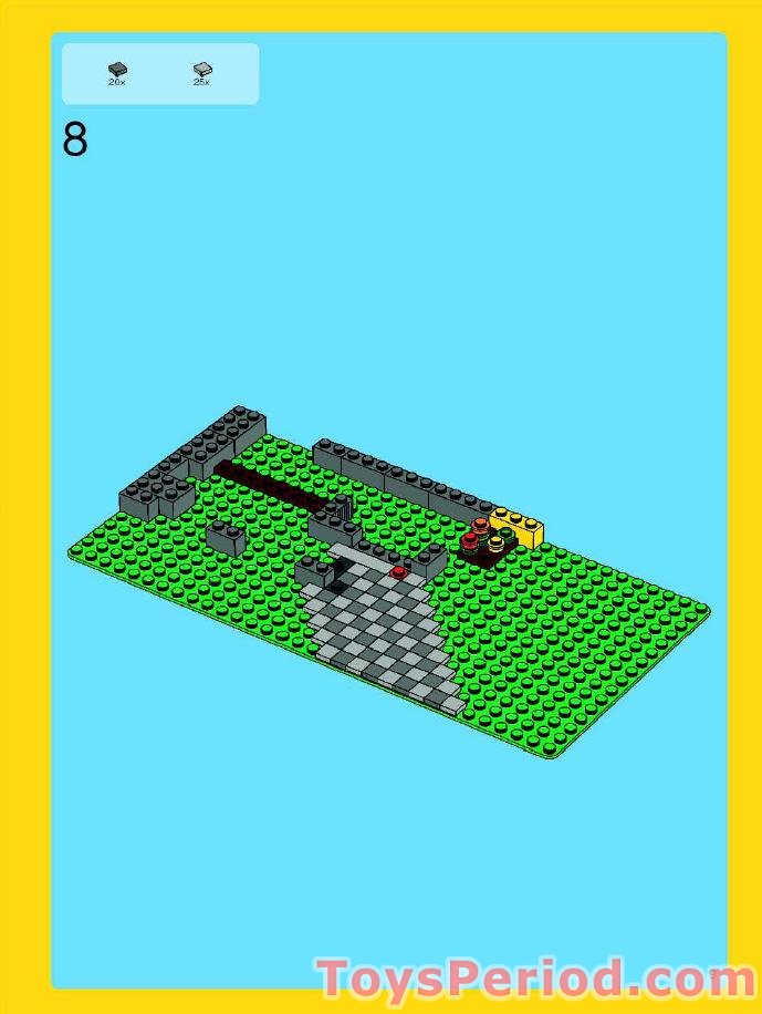 LEGO 4996 Beach House Instructions and Parts List