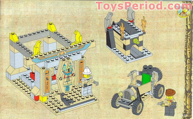 LEGO 5919 Treasure Tomb Instructions and Parts List