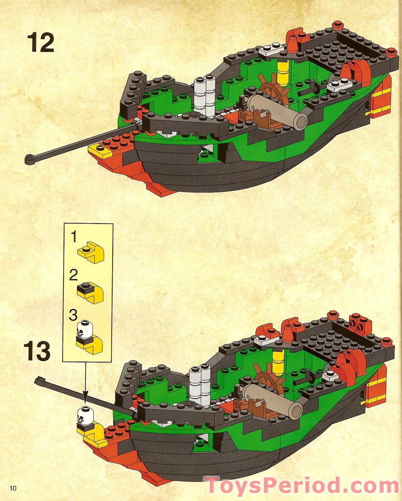 LEGO 6250 Cross Bone Clipper Instructions and Parts List