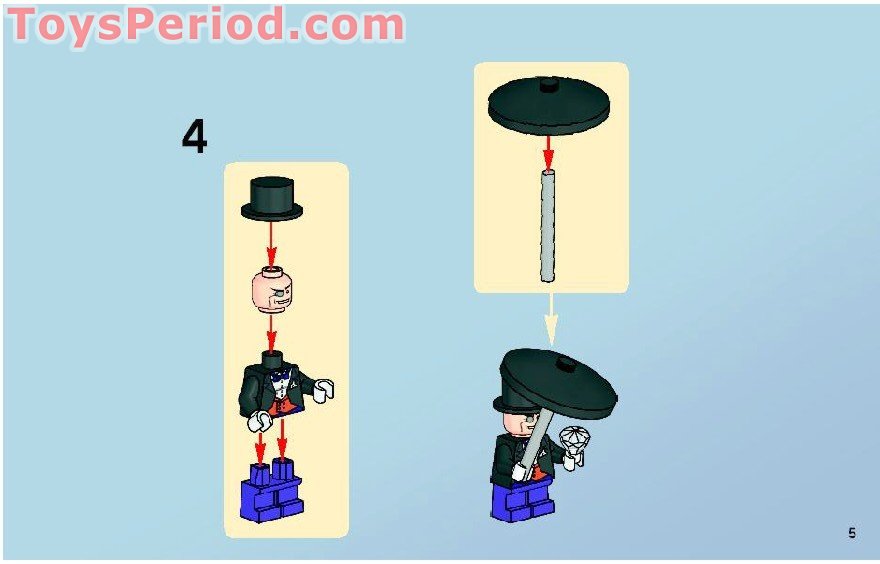 LEGO 7885 Robin's Scuba Jet: Attack of the Penguin Instructions and ...