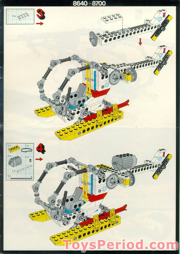 LEGO 8640 Polar Copter Instructions and Parts List