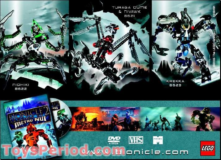 LEGO 8741 Toa Hordika Nuju Instructions and Parts List