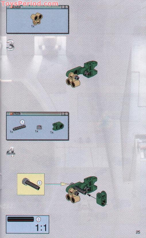 LEGO 8000 Pit Droid Instructions and Parts List