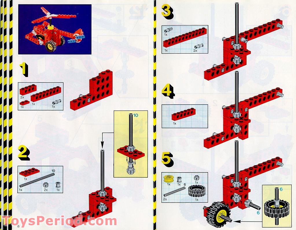 LEGO 8024 Universal Building Set Instructions and Parts List