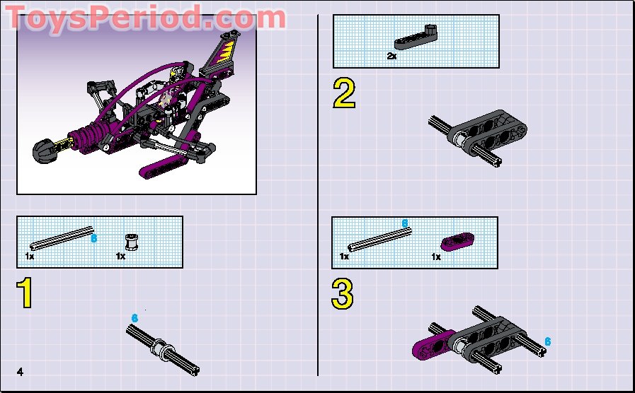LEGO 8268 Scorpion Attack Instructions and Parts List