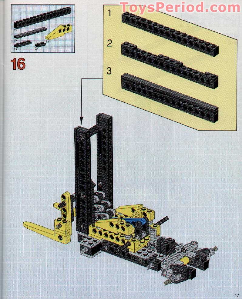 LEGO 8463 Forklift Truck Instructions and Parts List