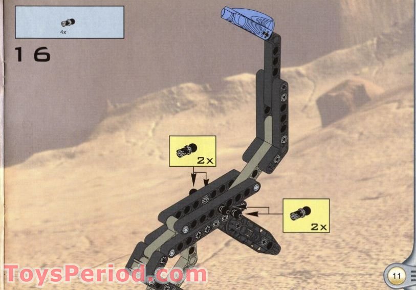 LEGO 8548 Nui-Jaga Instructions and Parts List