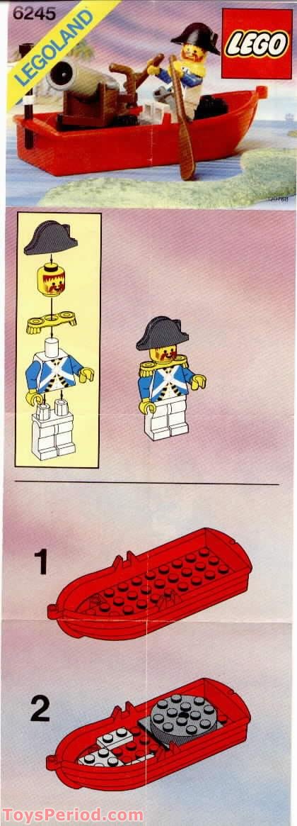 LEGO 6245 Harbor Sentry Instructions and Parts List