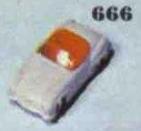 LEGO 666 HO Scale Mercedes 190 SL Sports Car Set Parts List