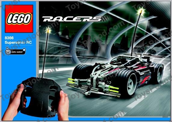 LEGO 8366 Supersonic RC Instructions and Parts List