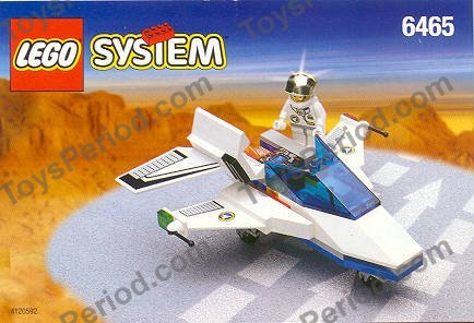 LEGO 6465 Space Port Jet Instructions and Parts List