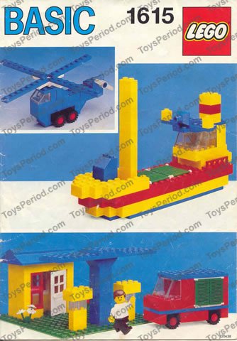 LEGO 1615 Basic Building Set in Blue Bucket from 1987 | LEGO Reference