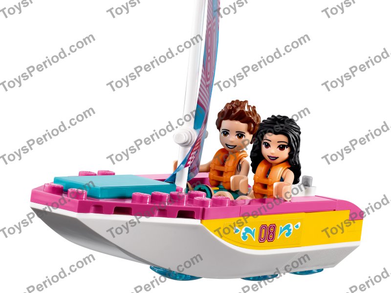 LEGO 41681 Forest Camper Van and Sailboat Set Parts List