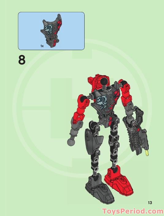 LEGO 6218 Splitface Instructions and Parts List