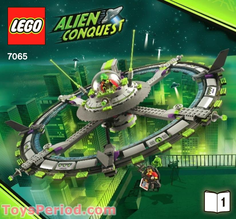 LEGO 7065 Alien Mothership Instructions and Parts List