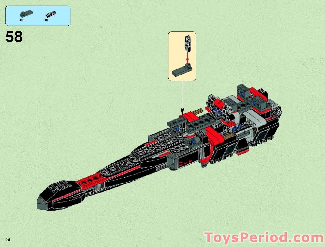 LEGO 75018 Jek-14's Stealth Starfighter Instructions and Parts List