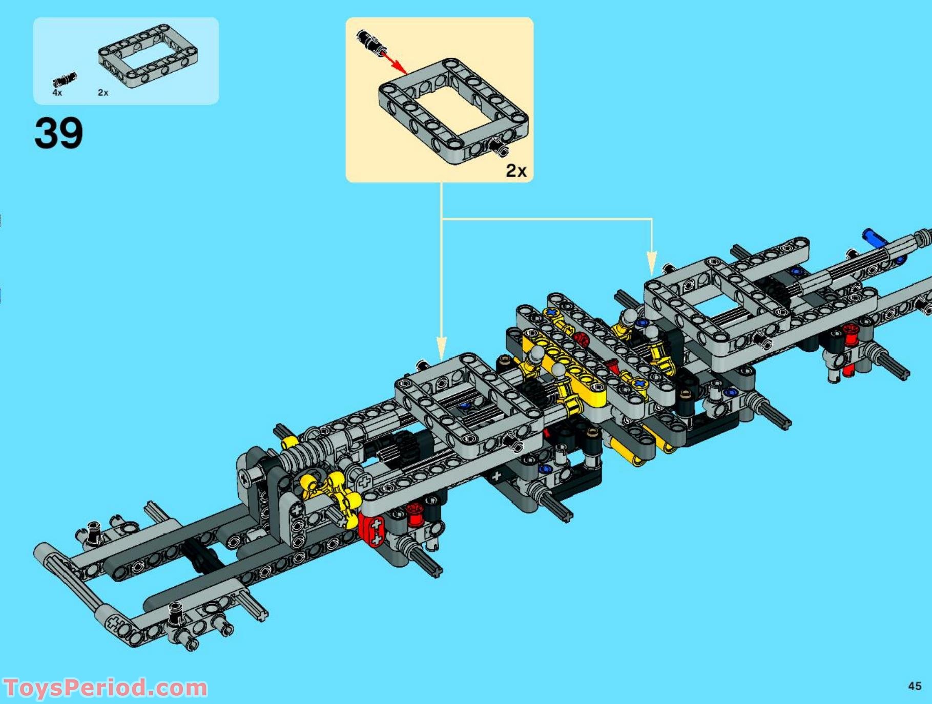 LEGO 8053 Mobile Crane Instructions and Parts List