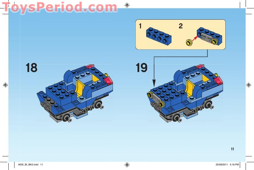 LEGO 4635 Fun with Vehicles Instructions and Parts List