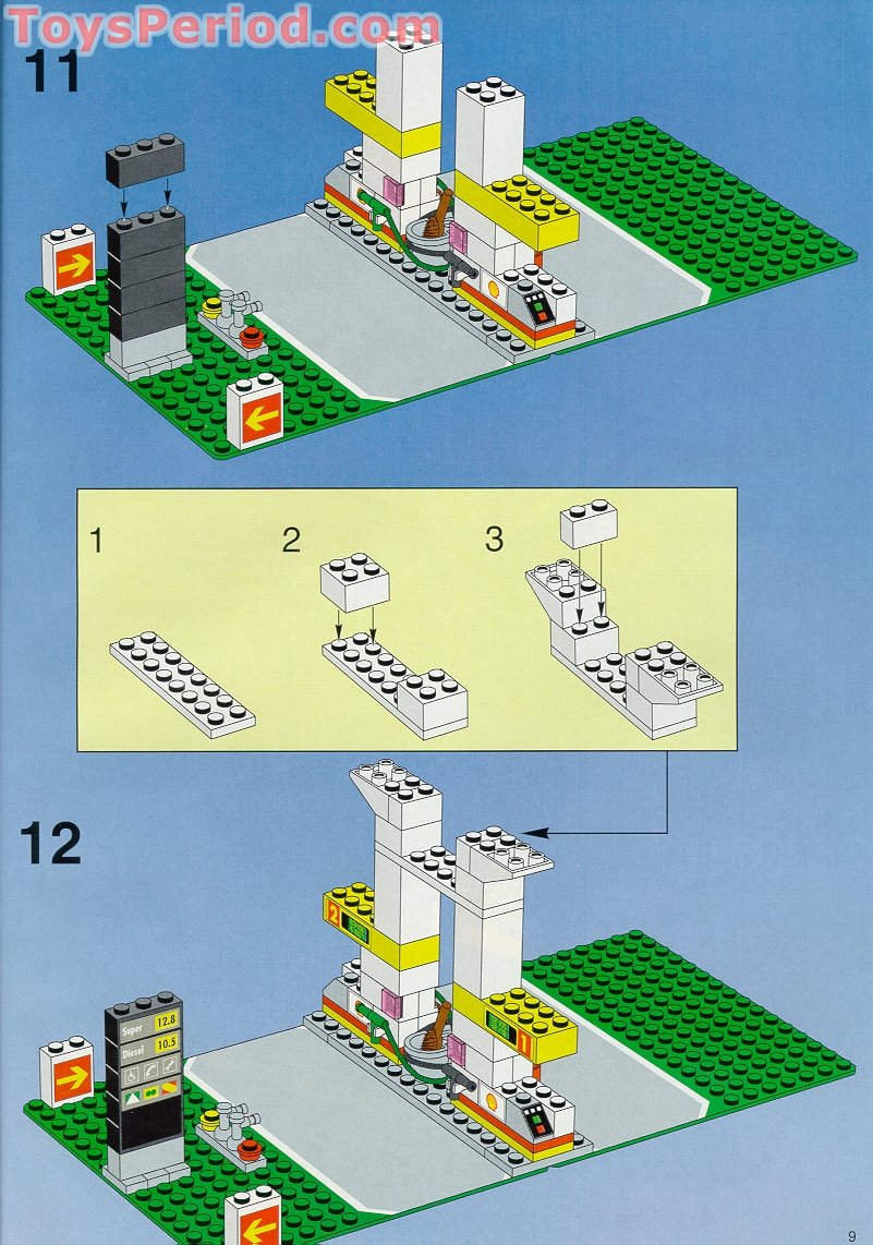LEGO 1256-1 Shell Promotional Set - Service Station Series - Gas Pumps ...
