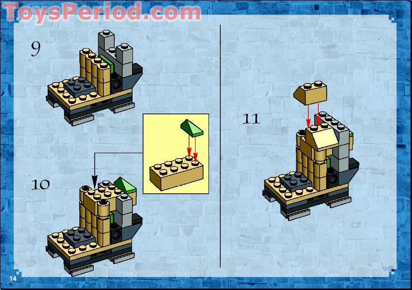 LEGO 4751 Harry and the Marauder's Map Instructions and Parts List