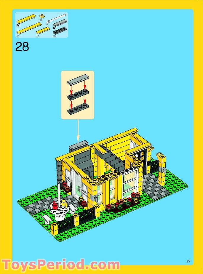 LEGO 4996 Beach House Instructions and Parts List