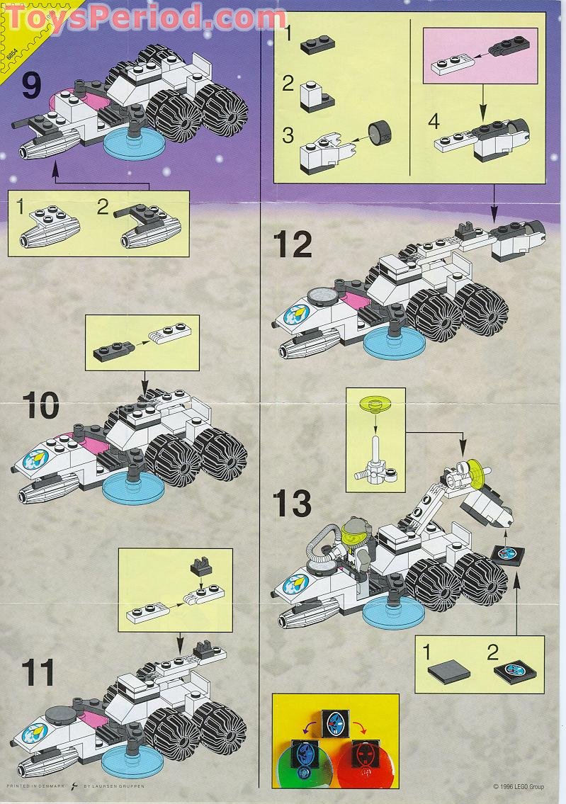 LEGO 6854 Alien Fossilizer Instructions and Parts List