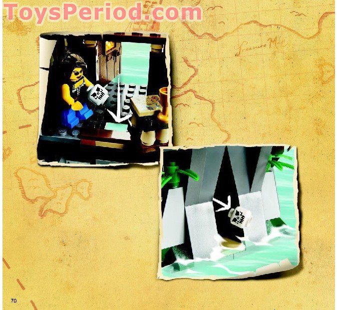 LEGO 6253 Shipwreck Hideout Instructions and Parts List