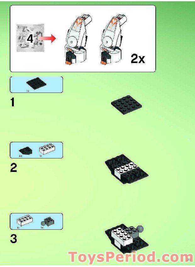 LEGO 7649 MT-201 Ultra-Drill Walker Instructions and Parts List