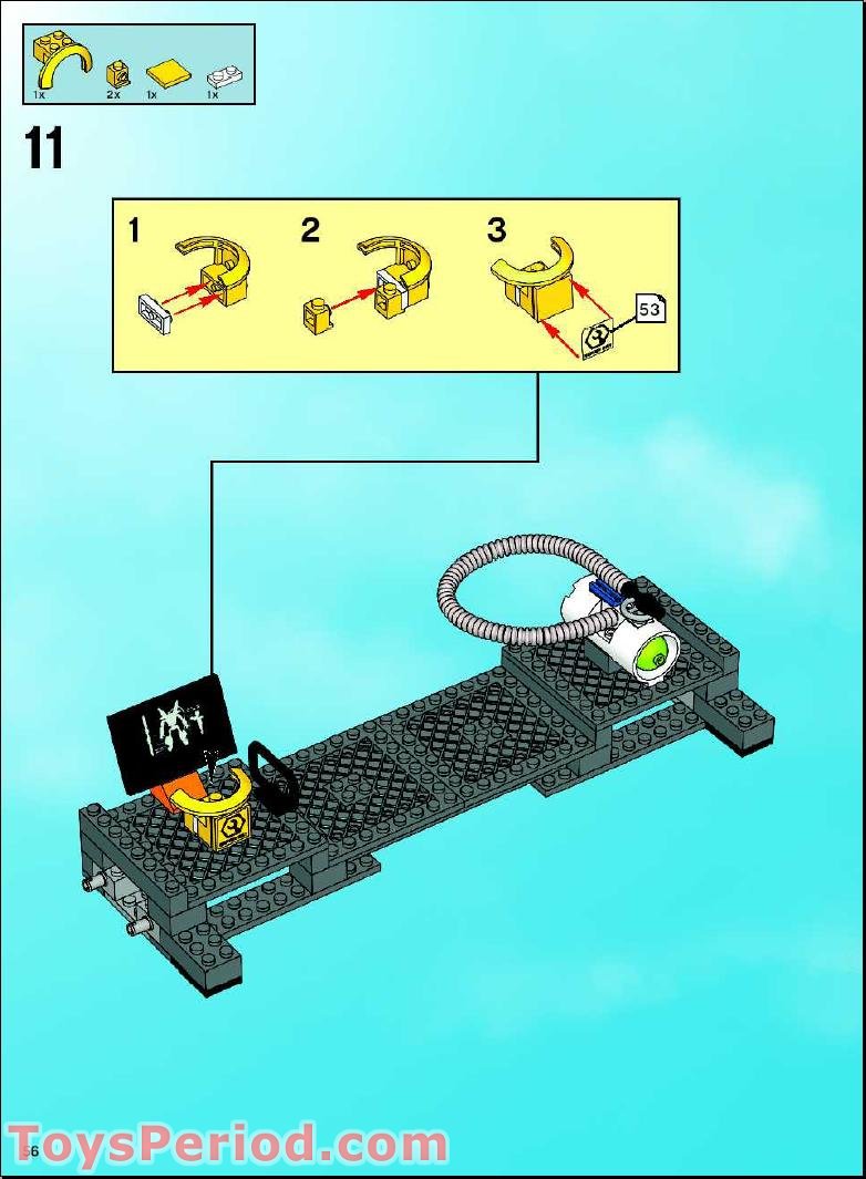 LEGO 7709 Sentai Fortress Instructions and Parts List