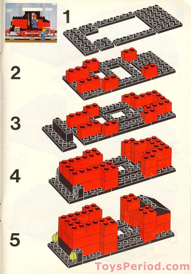 LEGO 7730 Electric Goods Train Instructions and Parts List