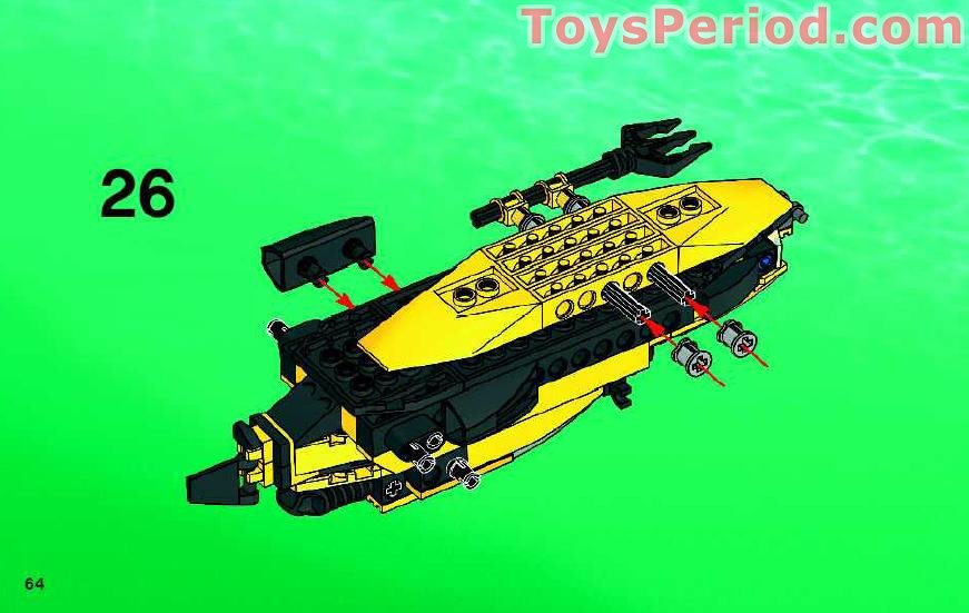 LEGO 7773 Tiger Shark Attack Instructions and Parts List