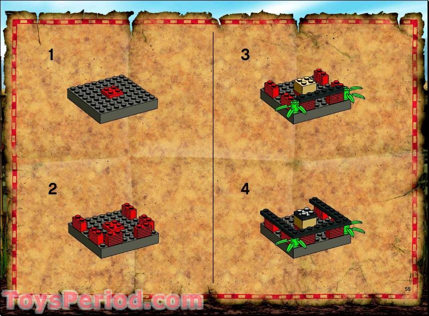 LEGO 7419 Dragon Fortress Instructions and Parts List