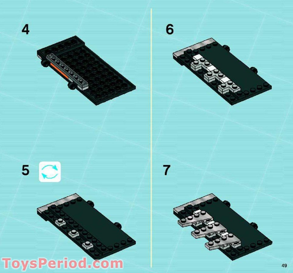 LEGO 8637 Mission 8: Volcano Base Instructions and Parts List