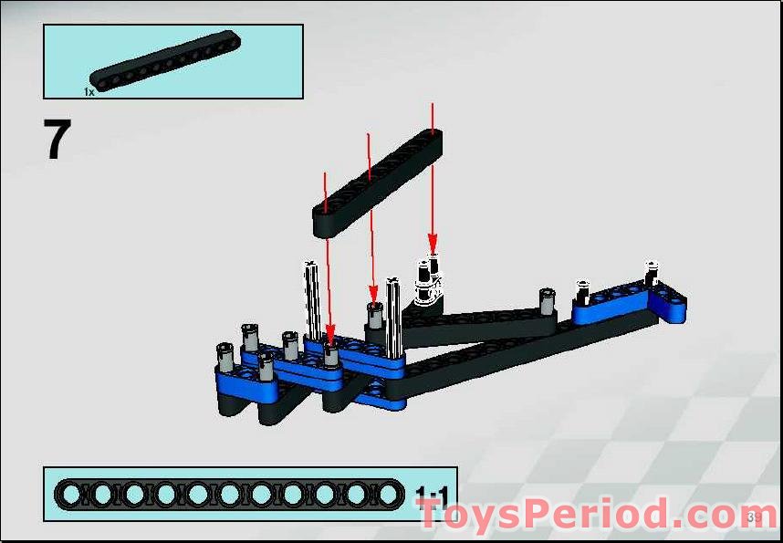 LEGO 8646 Speed Slammer Bike Instructions and Parts List