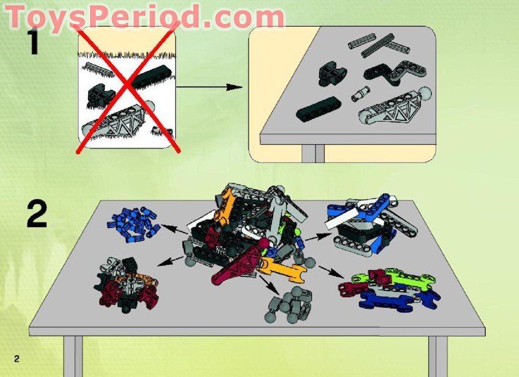 LEGO 8688 Toa Gali Instructions and Parts List