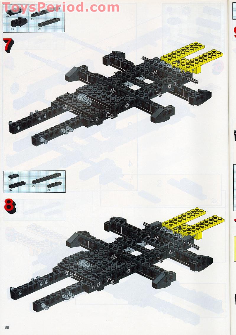 LEGO 8062 Universal Set with Storage Case Instructions and Parts List