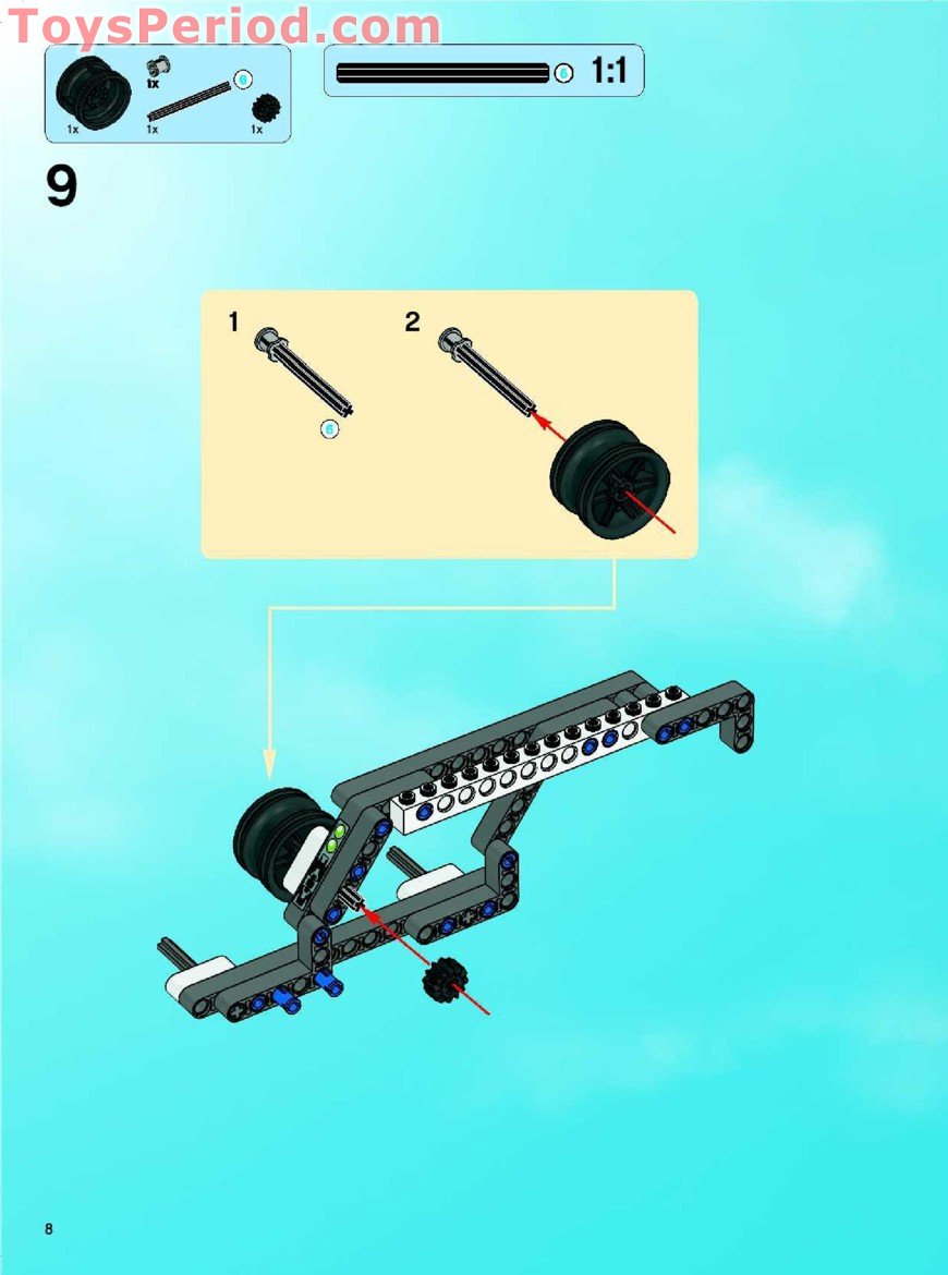 LEGO 8118 Hybrid Rescue Tank Instructions and Parts List