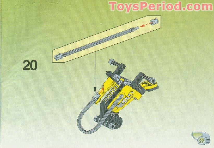 LEGO 8240 Slammer Stunt Bike Instructions and Parts List