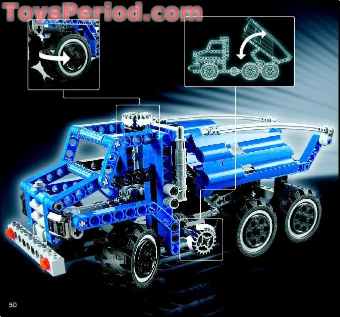 LEGO 8415 Dump Truck Instructions and Parts List