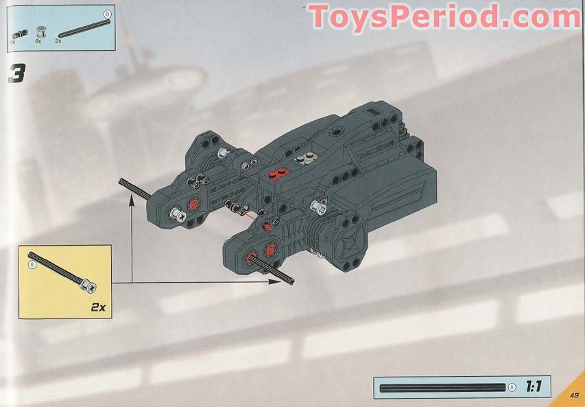 LEGO 8475 RC Race Buggy Instructions and Parts List