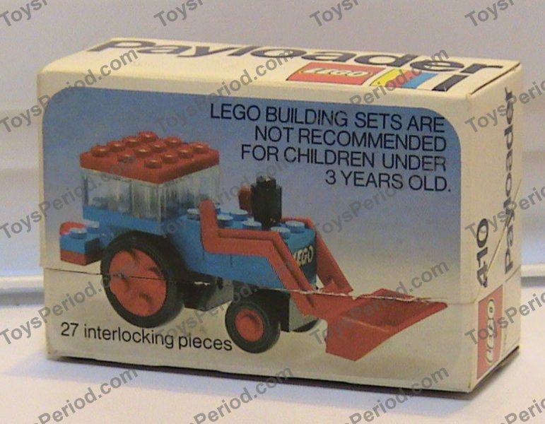 LEGO 410 Payloader Instructions and Parts List