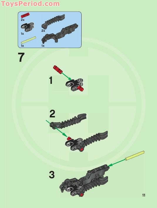 LEGO 6218 Splitface Instructions and Parts List