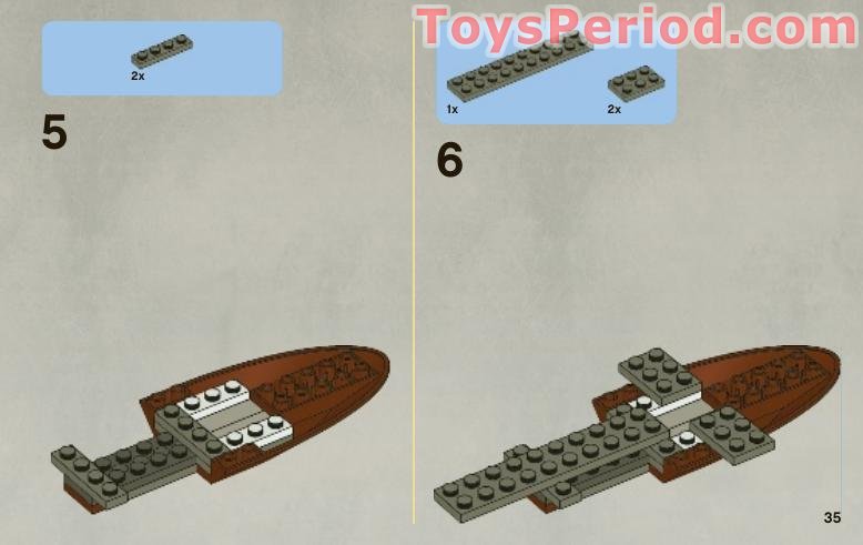 LEGO 7959 Geonosian Starfighter Instructions and Parts List