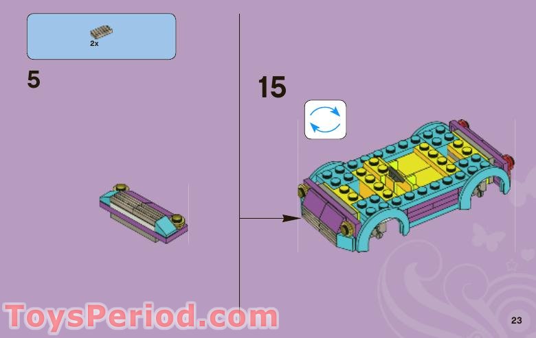 LEGO 3183 Stephanie's Cool Convertible Instructions and Parts List
