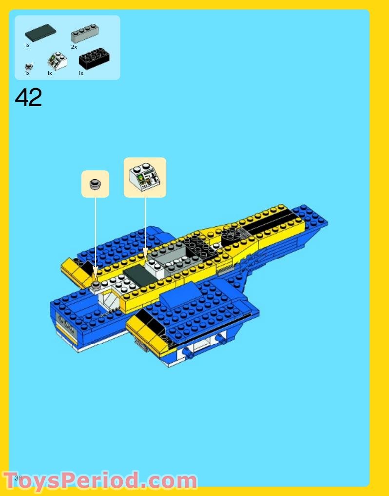 LEGO 31011 Aviation Adventures Instructions and Parts List