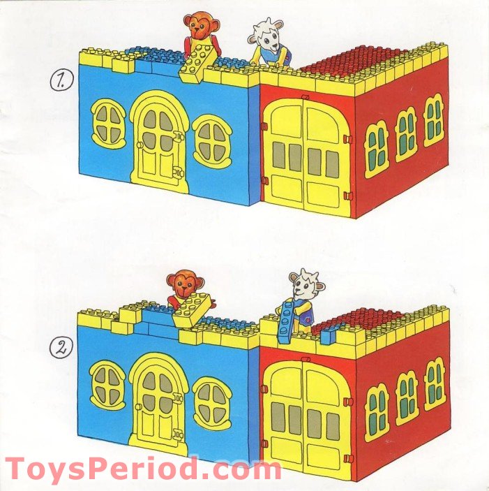 LEGO 344-2 Service Station Instructions and Parts List